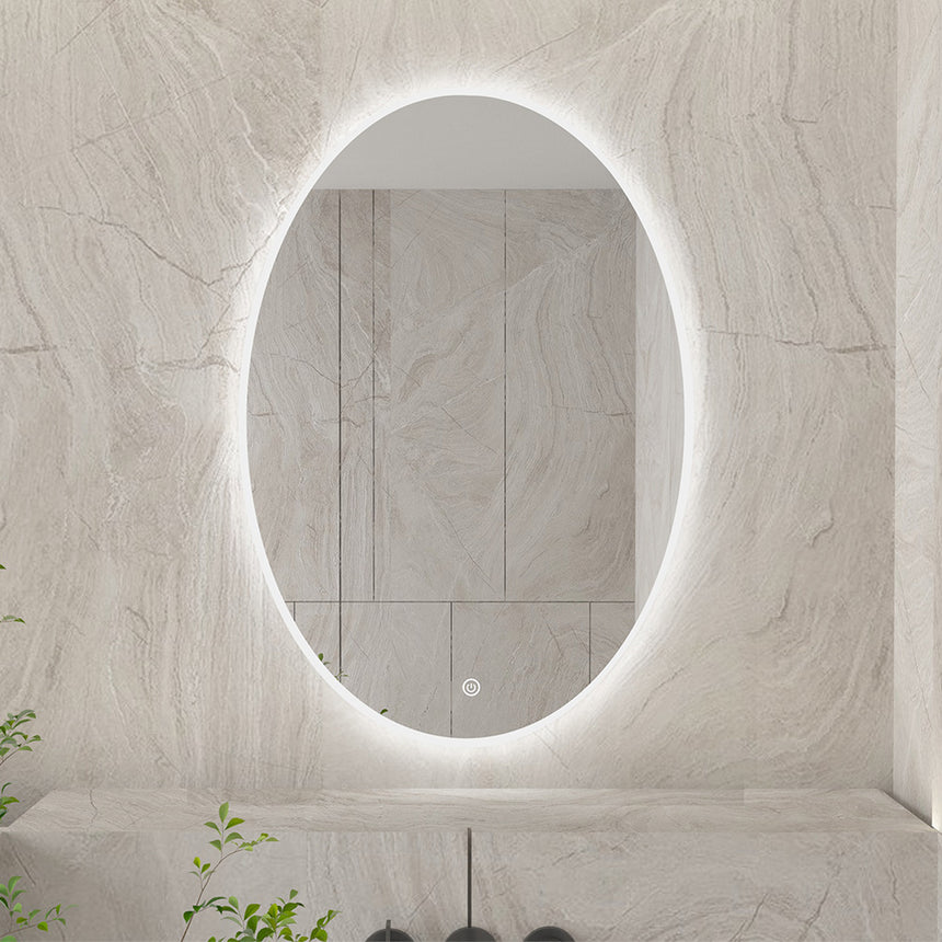 Oval Frameless Mirror – Custom LED Mirror